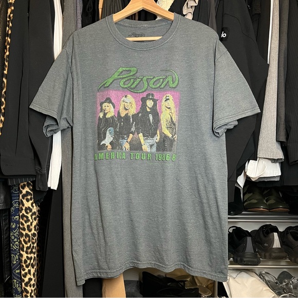Poison | Shirts | Poison Grey Band Concert Tee 0 Cotton Grey Green ...